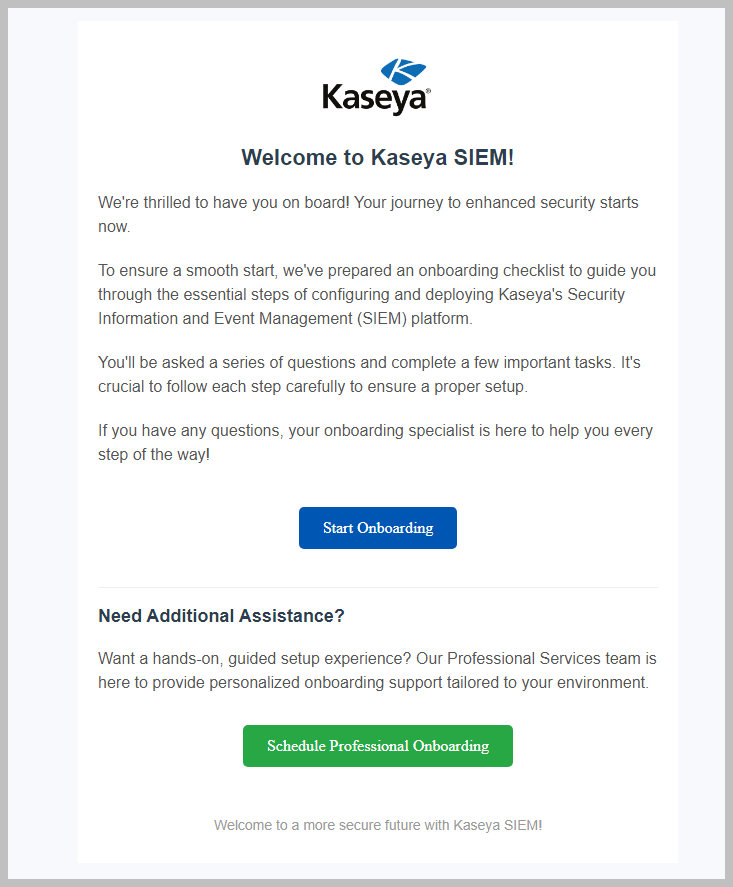 Introduction to Kaseya SIEM