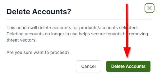 Stale account cleanup process