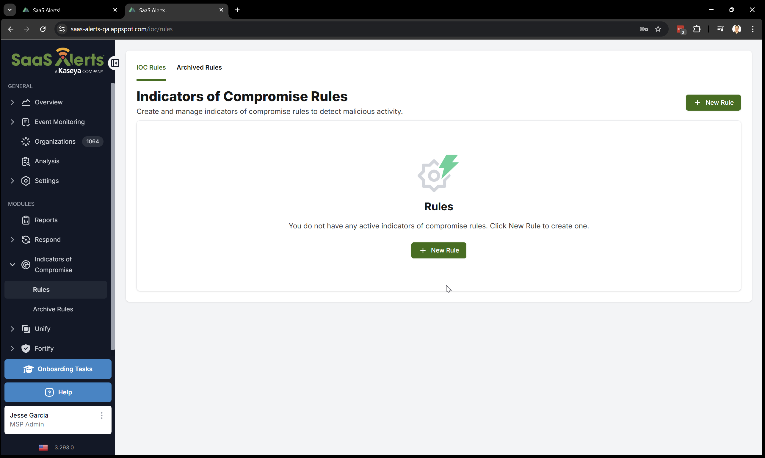 Indicators of compromise (IoCs)